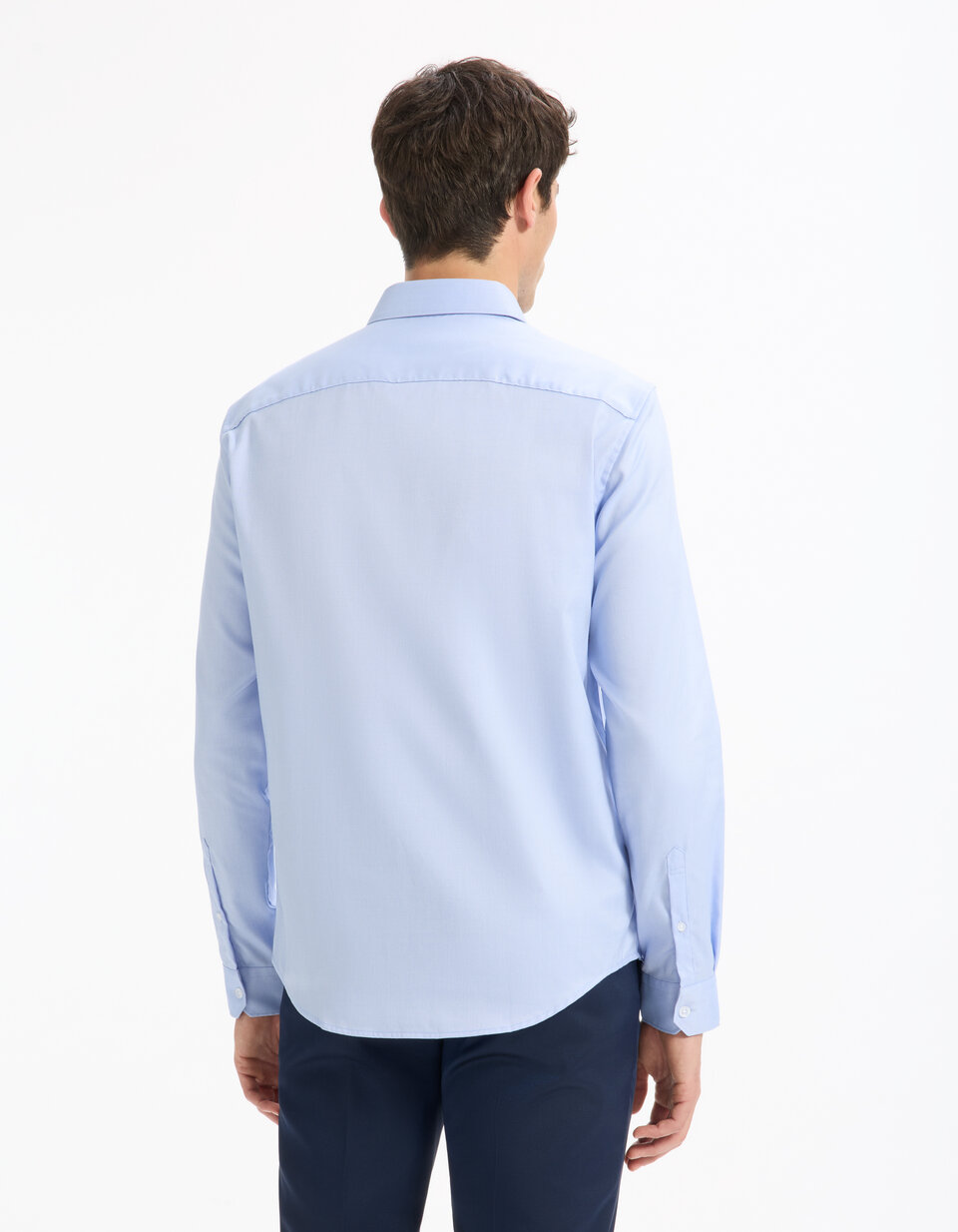 Chemise regular en oxford royal - bleu ciel | celio be normal