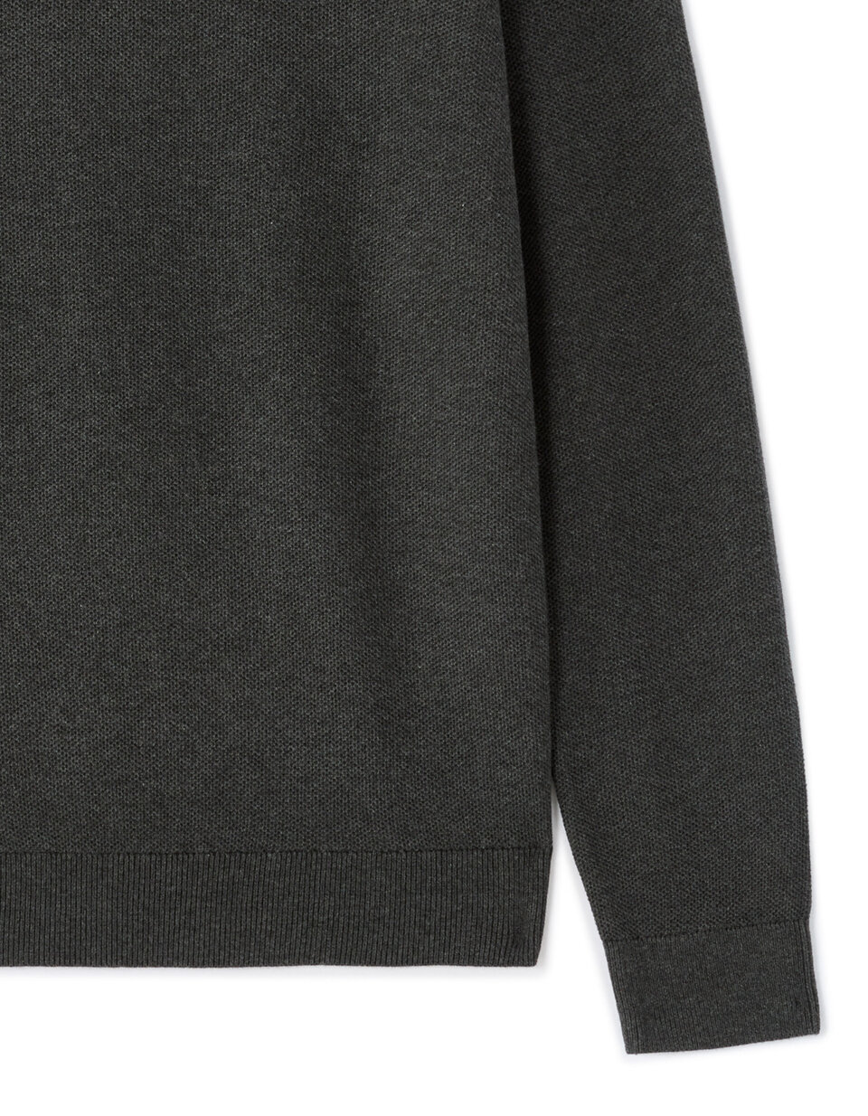 Pull col rond 100% coton - gris anthracite | celio be normal