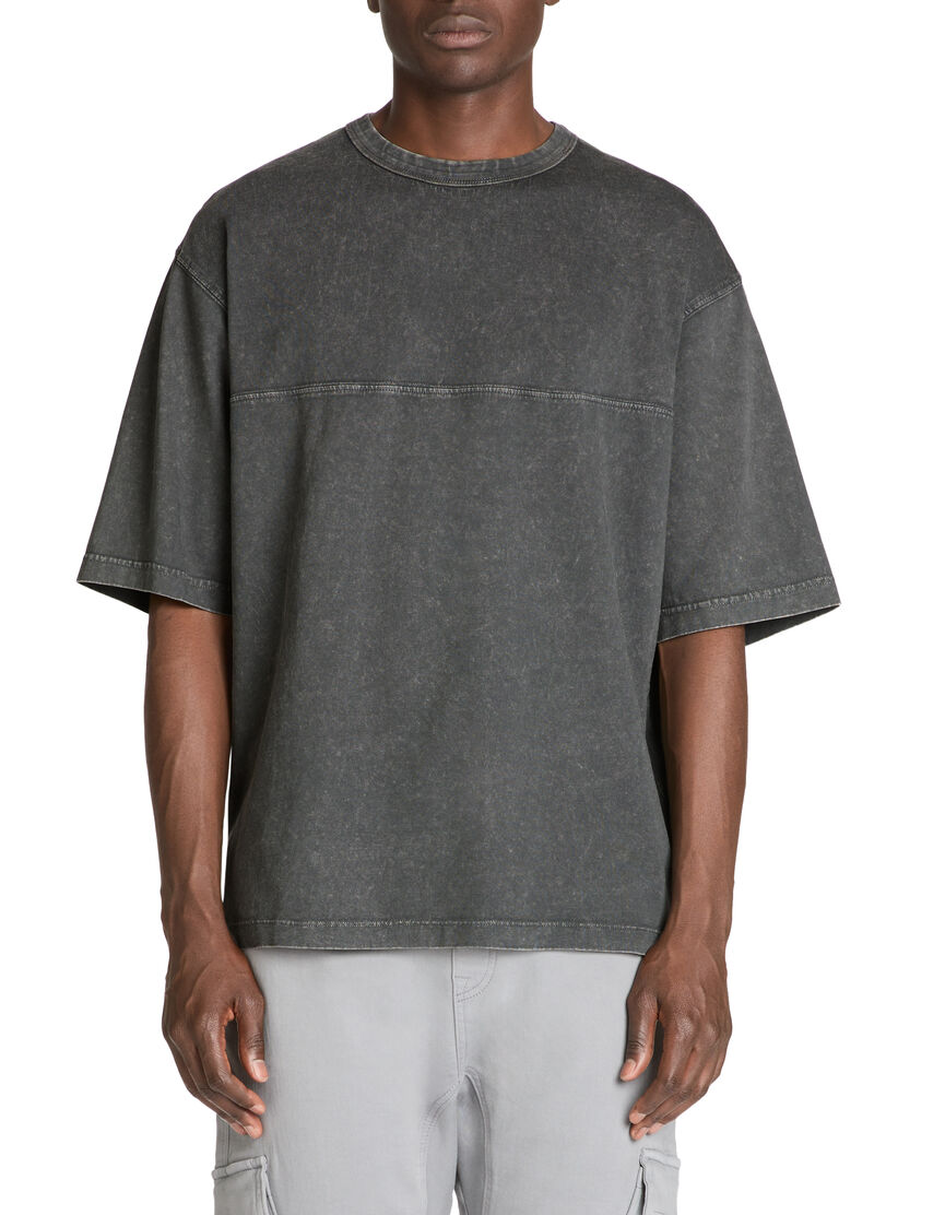 Camiseta De Cuello Redondo 100 Algodón Negra Celio Be Normal