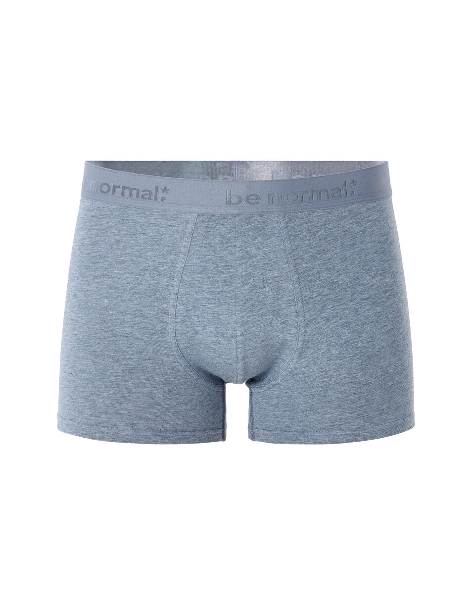 Boxer en coton stretch uni - bleu chiné | celio be normal
