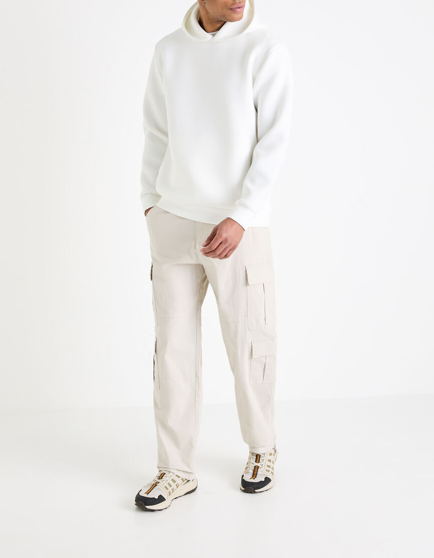 Sudadera Con Capucha Blanca Celio Be Normal
