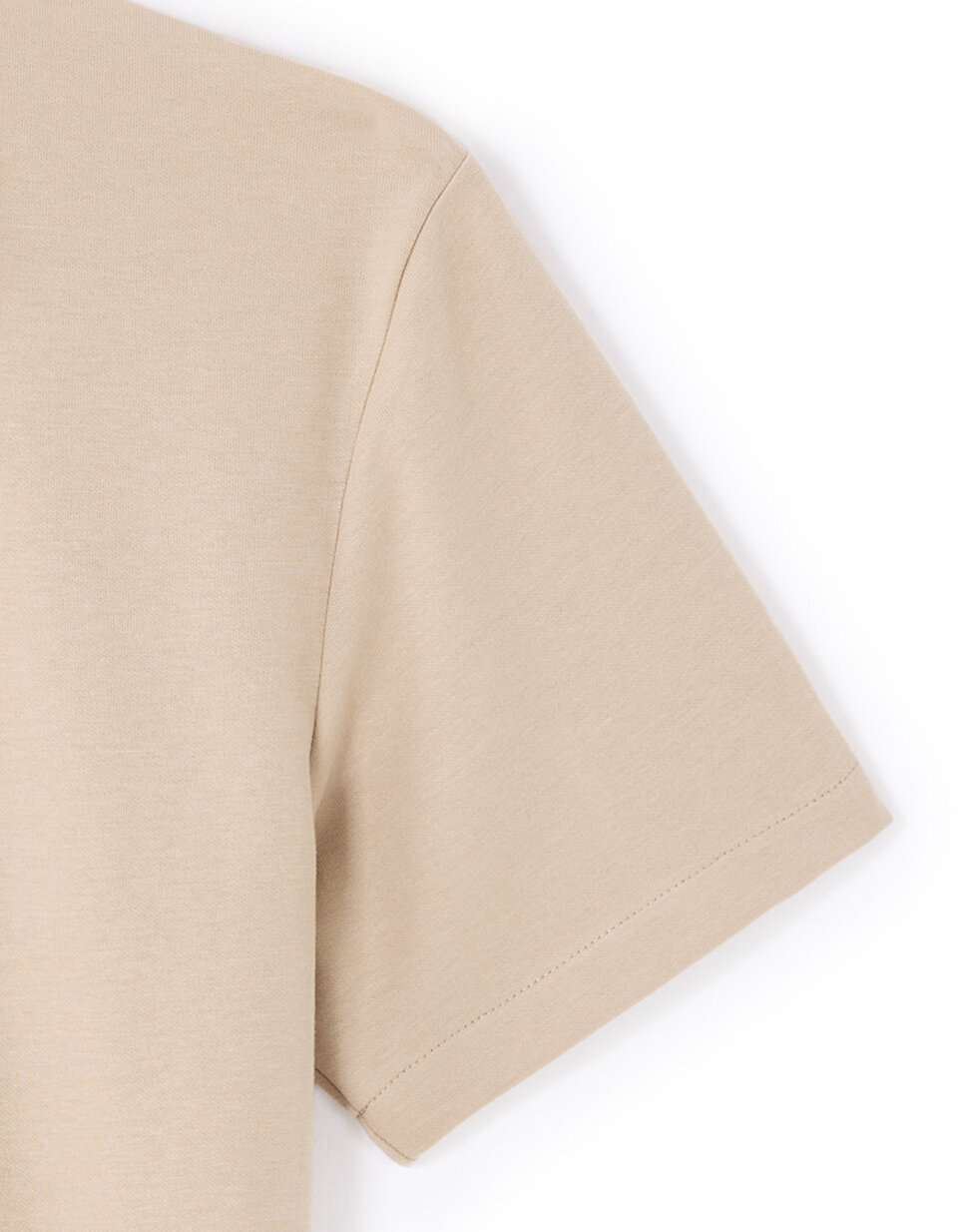 Polo regular col cubain en coton mélangé - sand | celio be normal