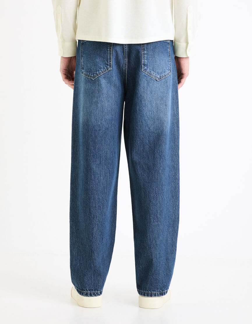 Jean Baggy En Coton Bleu Celio Be Normal