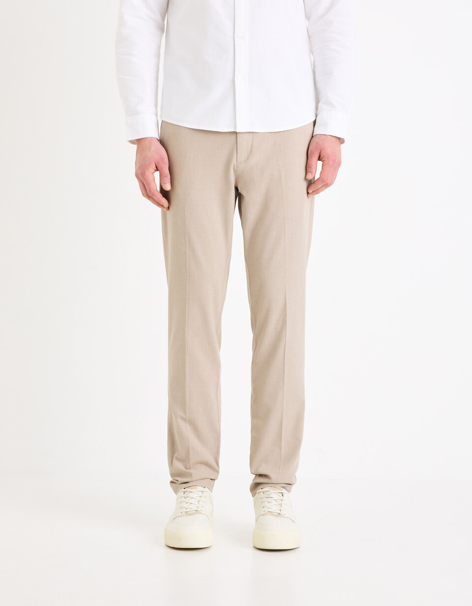 Pantalon chino slim - beige | celio be normal