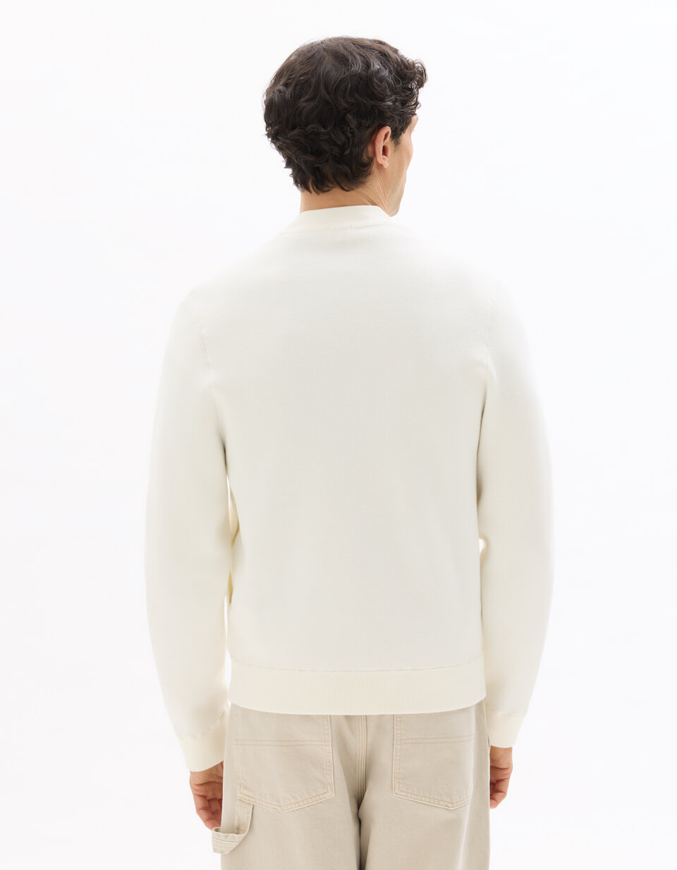 Chaleco bomber con cremallera - blanco | celio be normal
