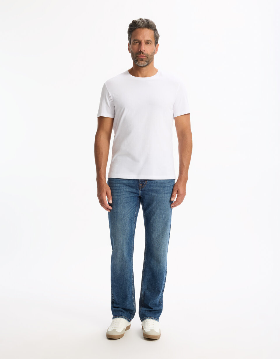 Jean C.5 regular coton stretch 3 longueurs - bleu stone | celio be normal