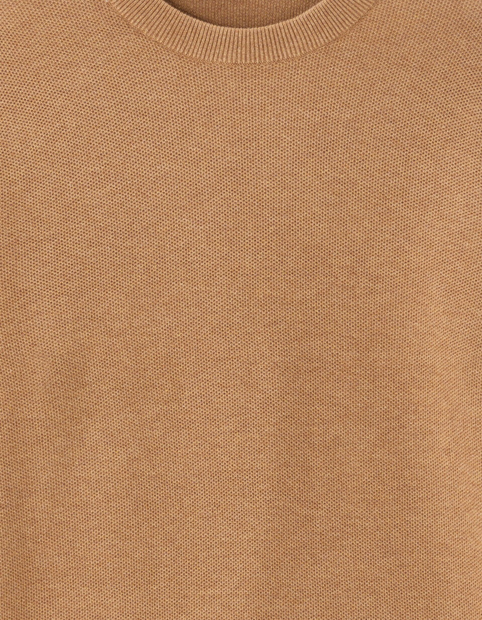 Pull col rond 100% coton - marron | celio be normal