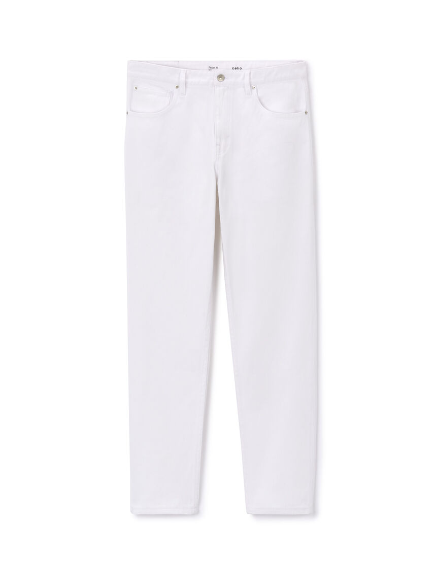 Jean Relajado 100 Algodón C85 Blanco Celio Be Normal