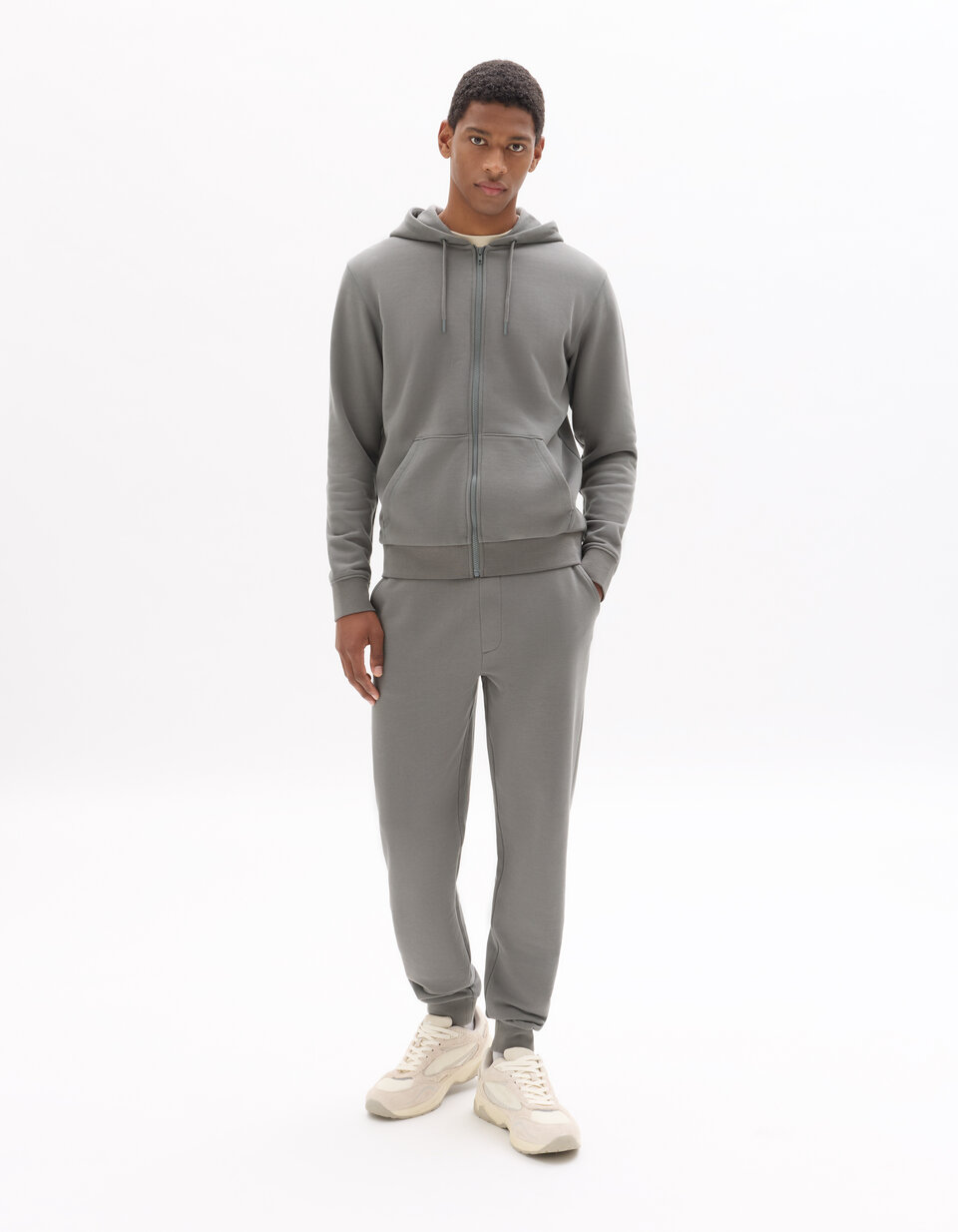 Pantalón de chándal regular - gris ratón | celio