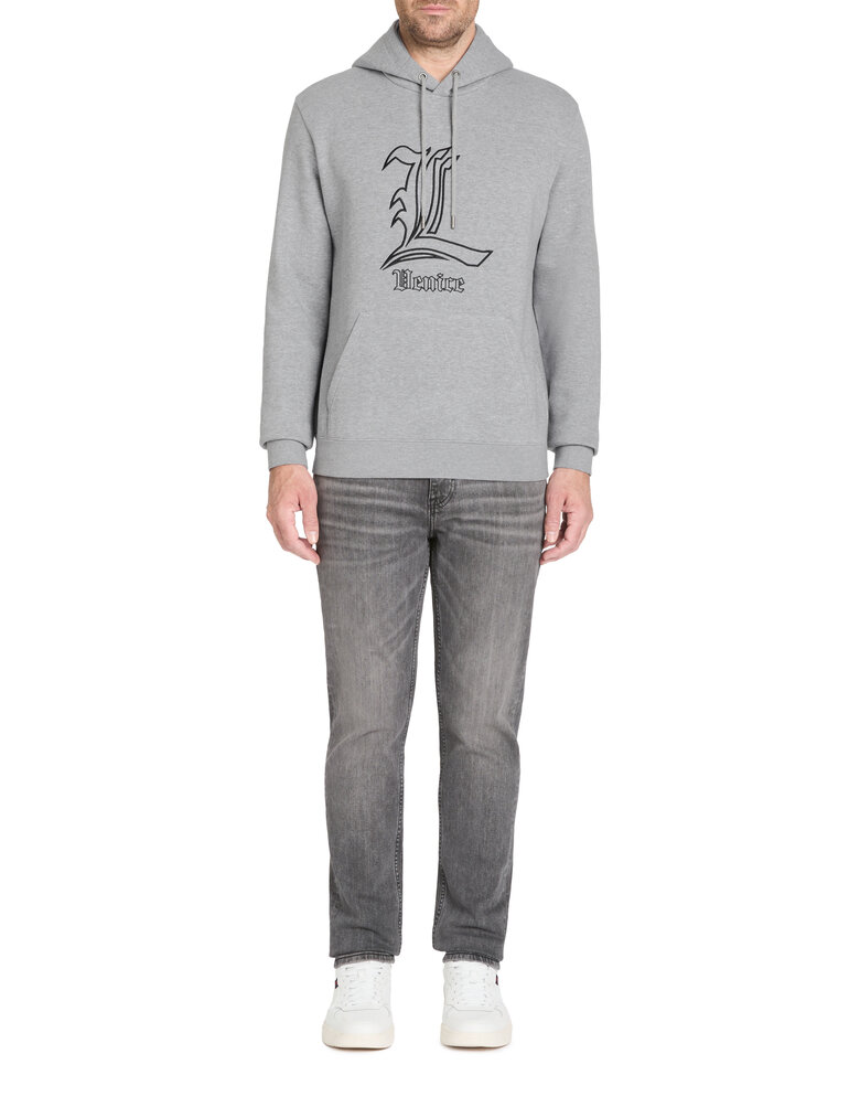 Sudadera Con Capucha De Algodón Mezclado Gris Celio Be Normal
