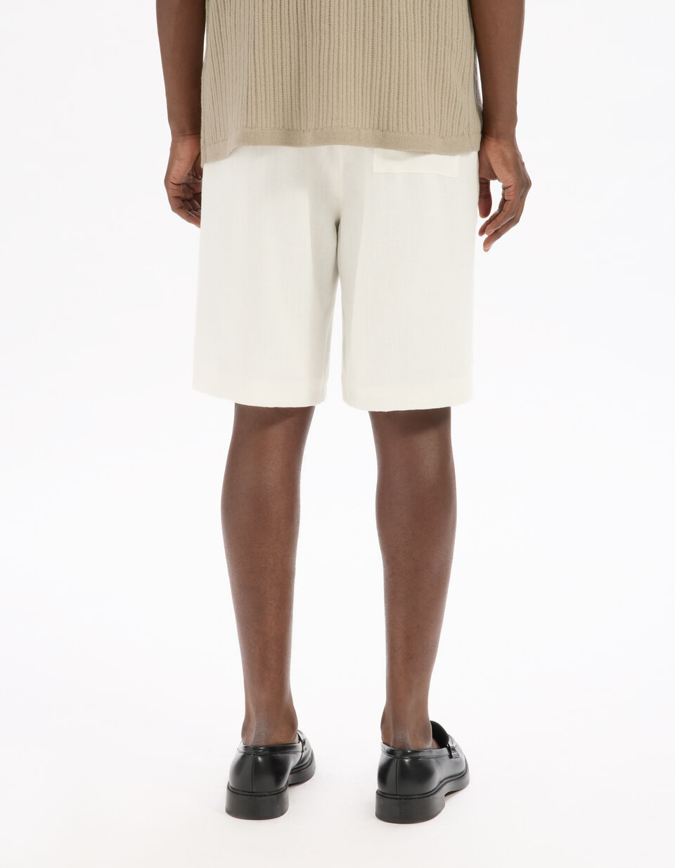 Bermuda texturizada - blanco | celio be normal