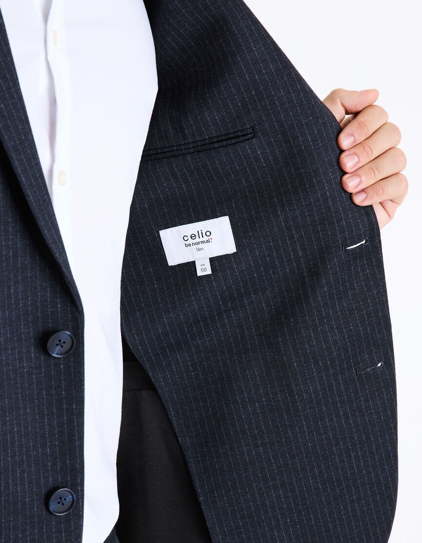 Veste De Costume Slim Marine Celio Be Normal