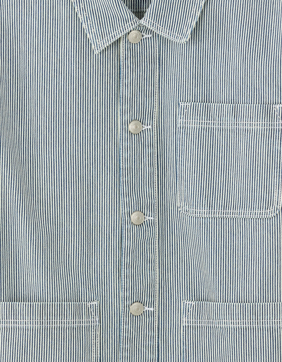 Light Blue Striped 3-Pocket Jacket | celio be normal