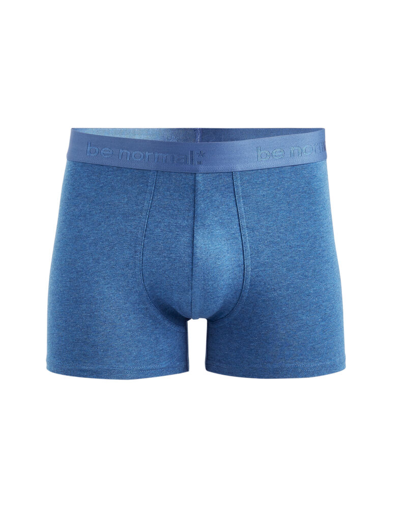 Boxer en coton stretch uni - bleu | celio be normal