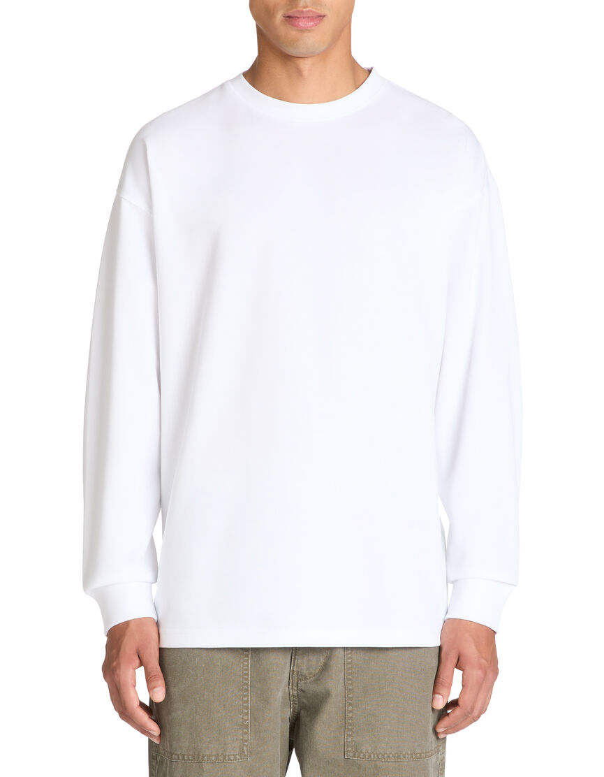 Camiseta Cuello Redondo Liso Mezcla De Algodón Blanca Celio Be Normal