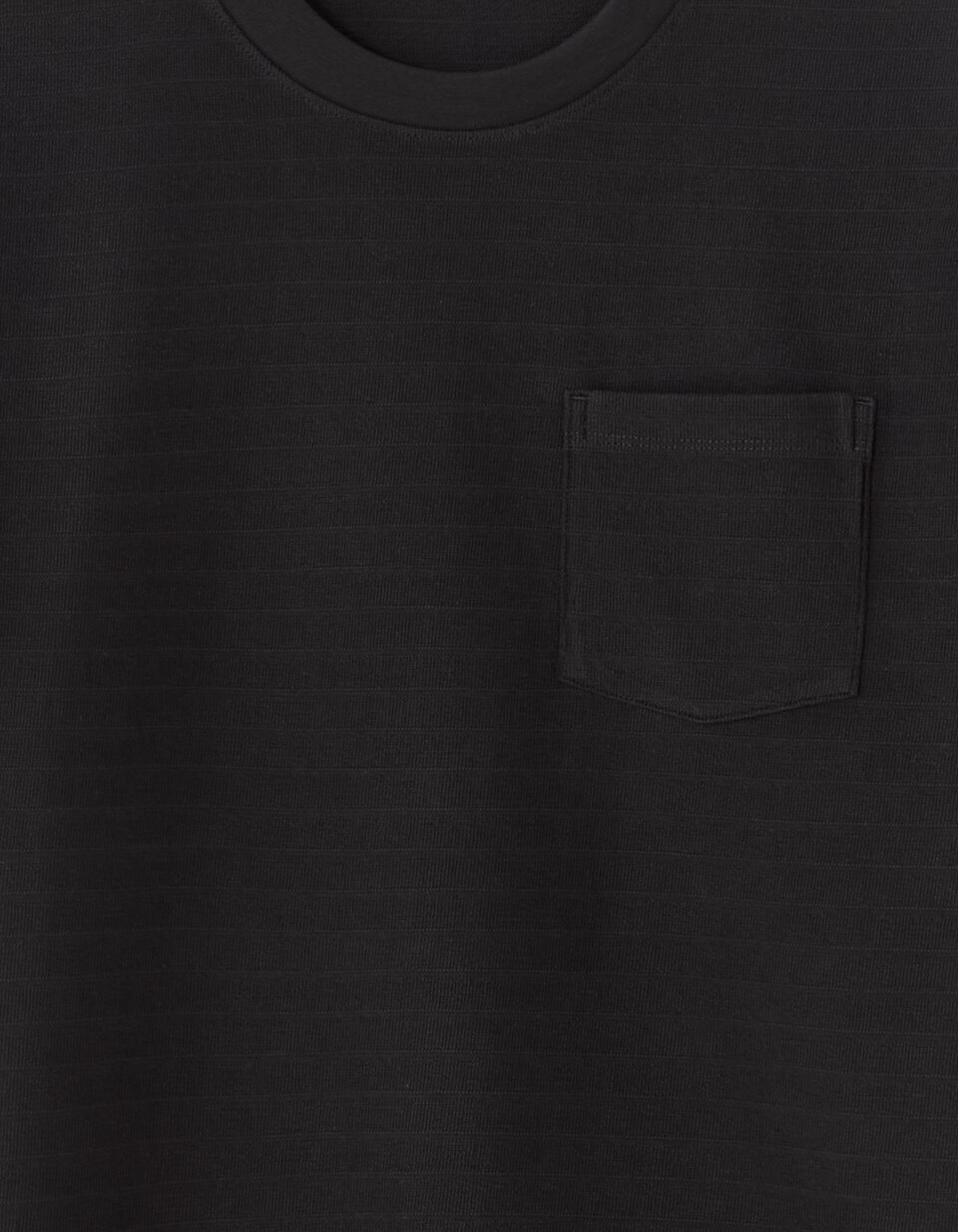 T-shirt boxy coton stretch avec poche - noir | celio be normal