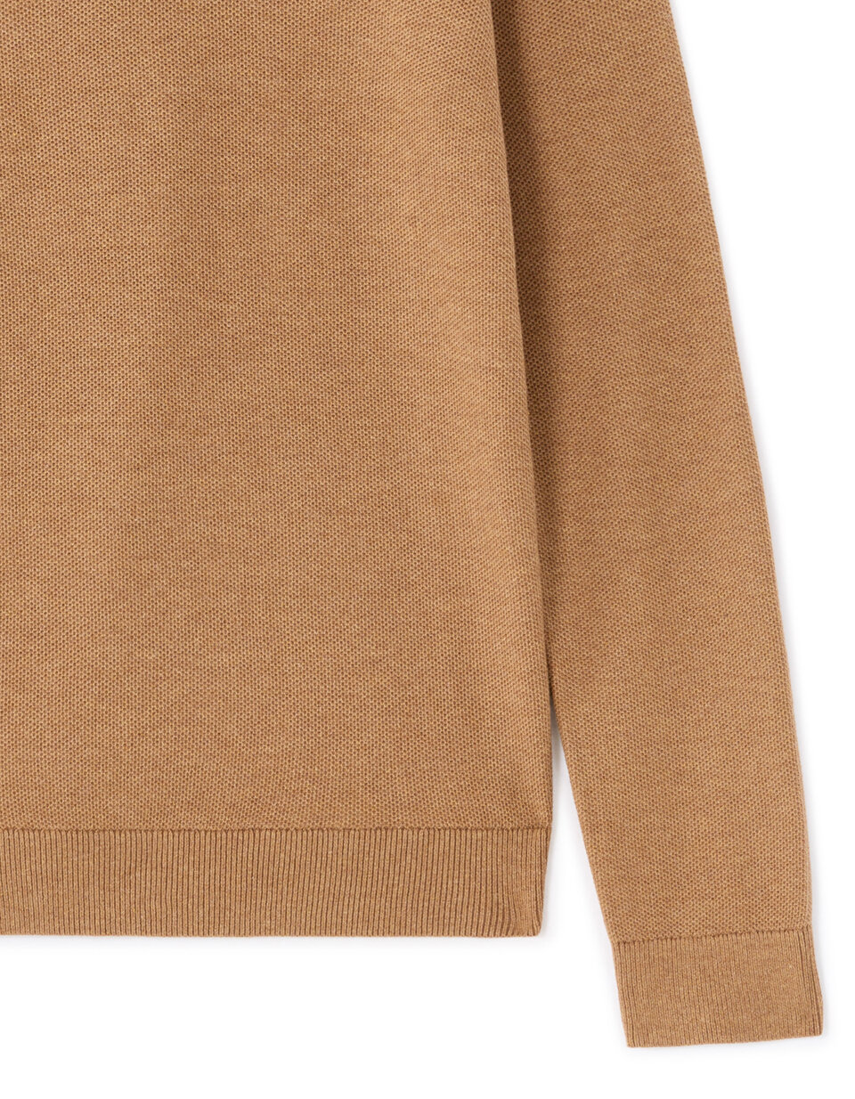 Pull col rond 100% coton - marron | celio be normal