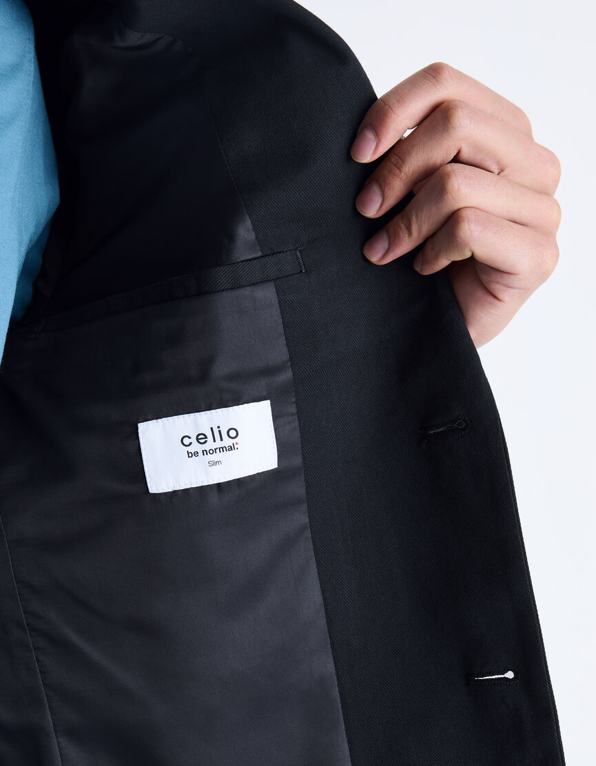 Veste De Costume Slim Bleu Celio Be Normal