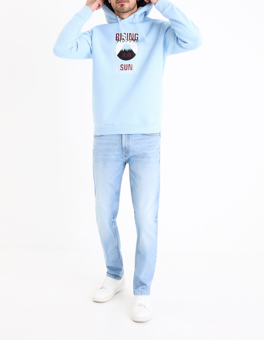 Sudadera Con Capucha Azul Claro Celio Be Normal