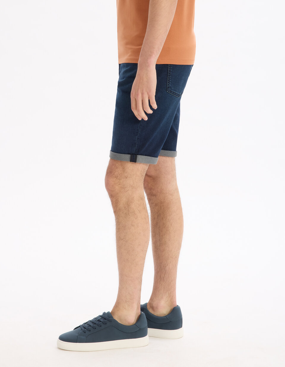 Bermuda straight en jean - marine | celio be normal