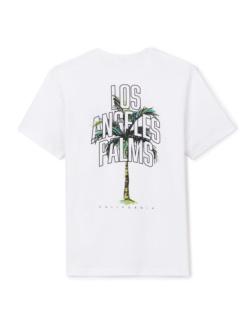Camiseta De Cuello Redondo 100 Algodón Blanca Celio Be Normal