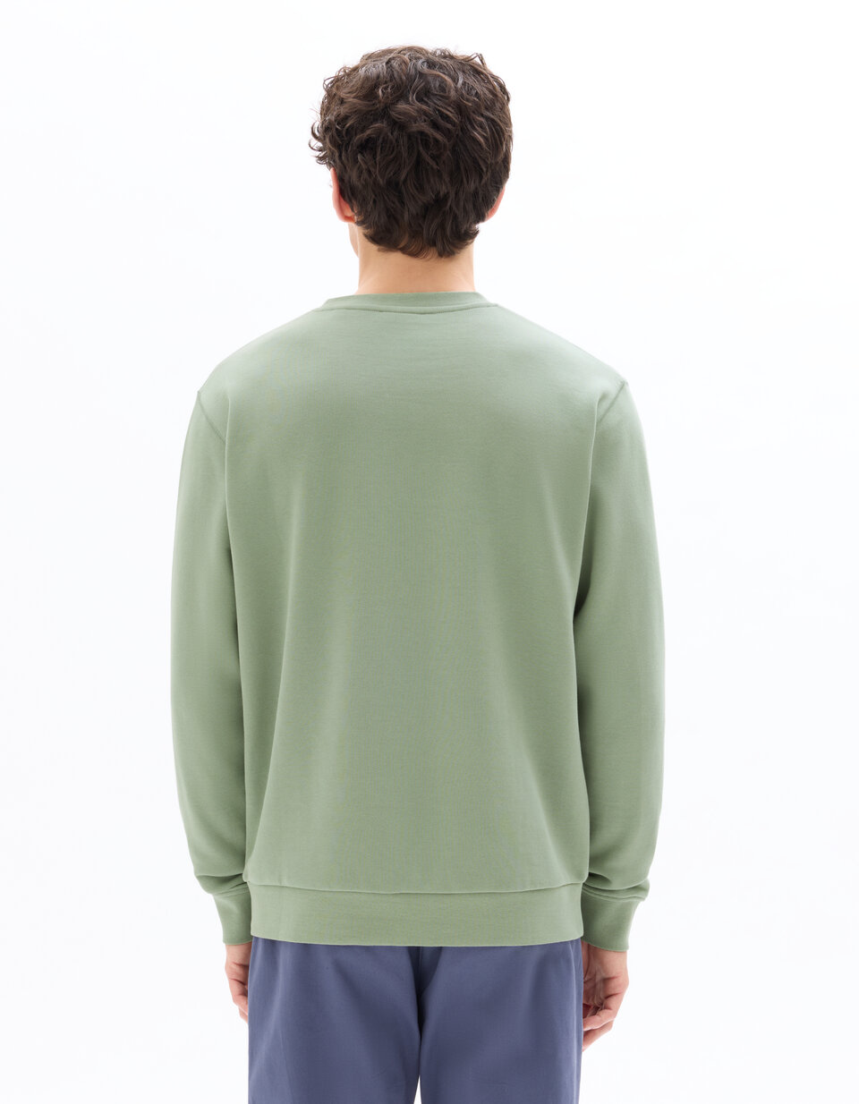 Sweat regular col rond 100% coton - bleu clair | celio be normal