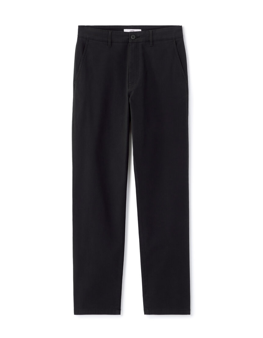 Pantalón chino negro para hombre | celio be normal