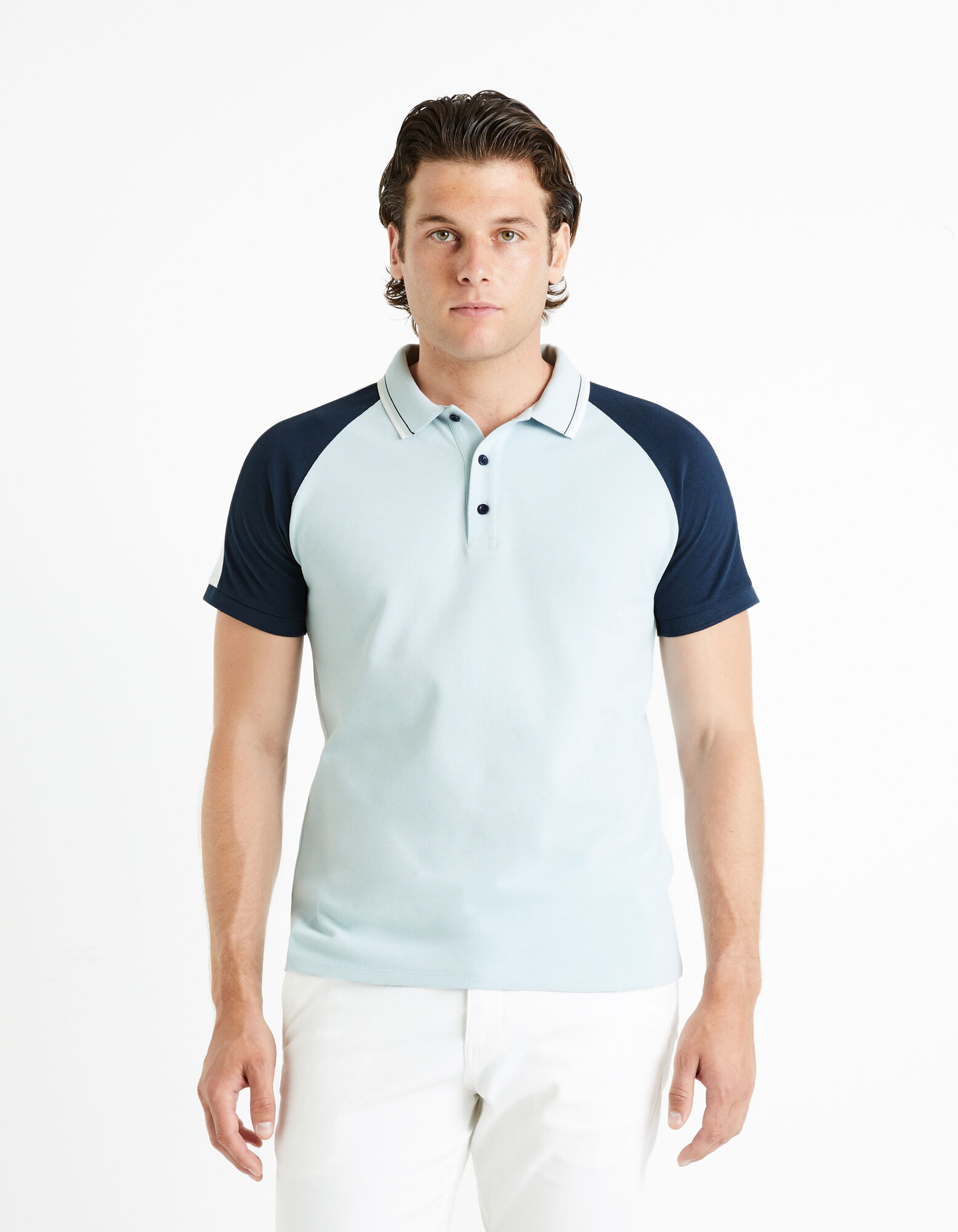 Polo 100 Algodón Azul Claro Celio Be Normal