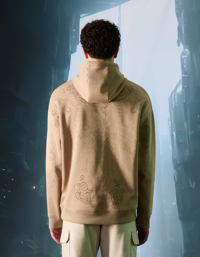 Arcane - Sweat à capuche beige | celio be normal