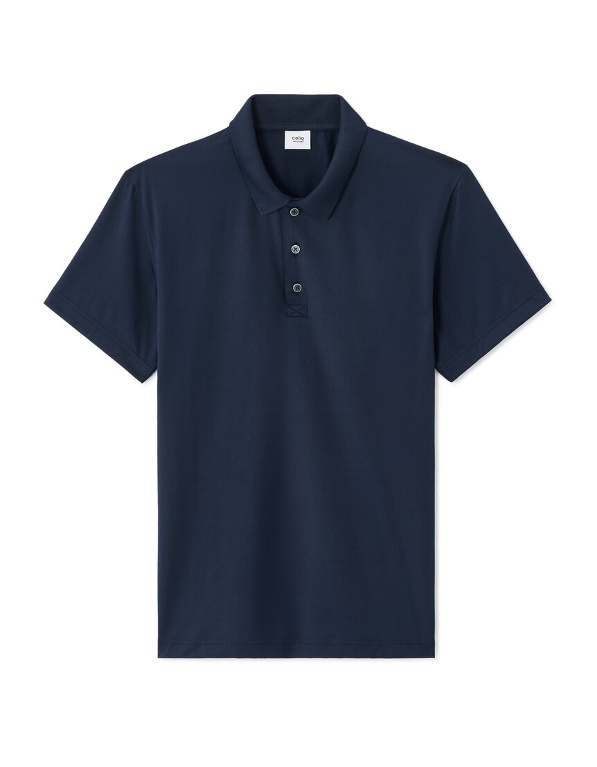 Polo Bleu Marine Homme | celio be normal