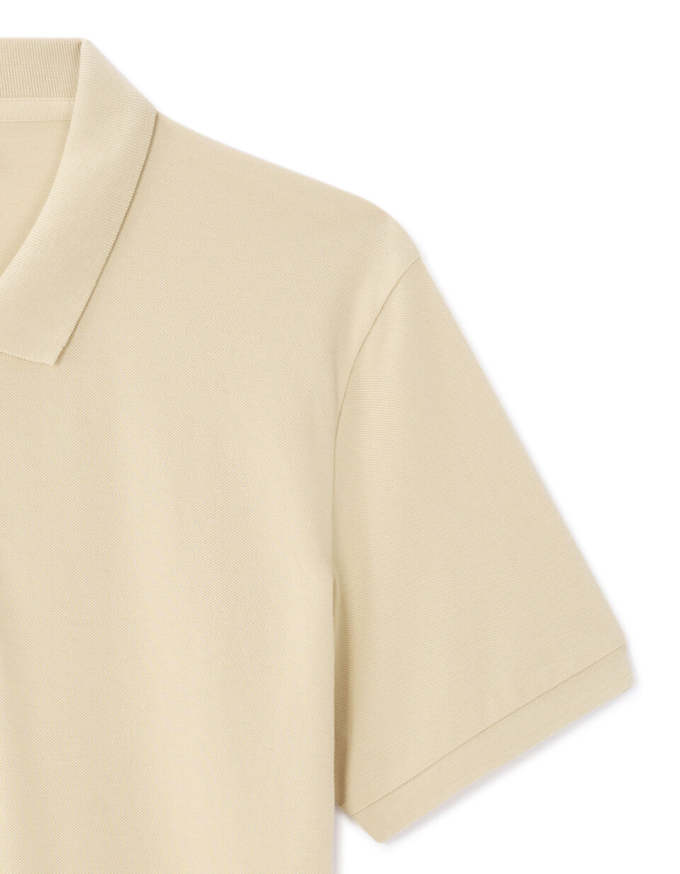 Polo piqué regular 100% coton - beige clair | celio