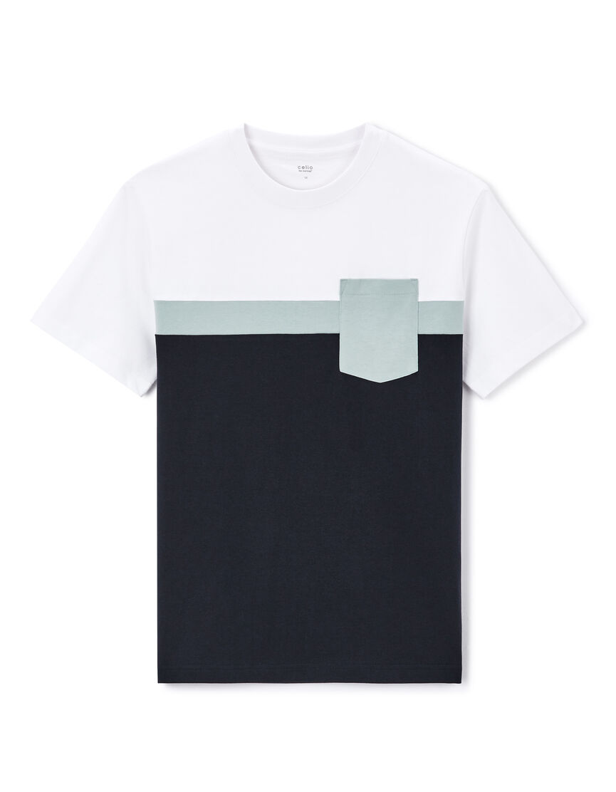 Camiseta boxy 100% algodón - azul | celio be normal