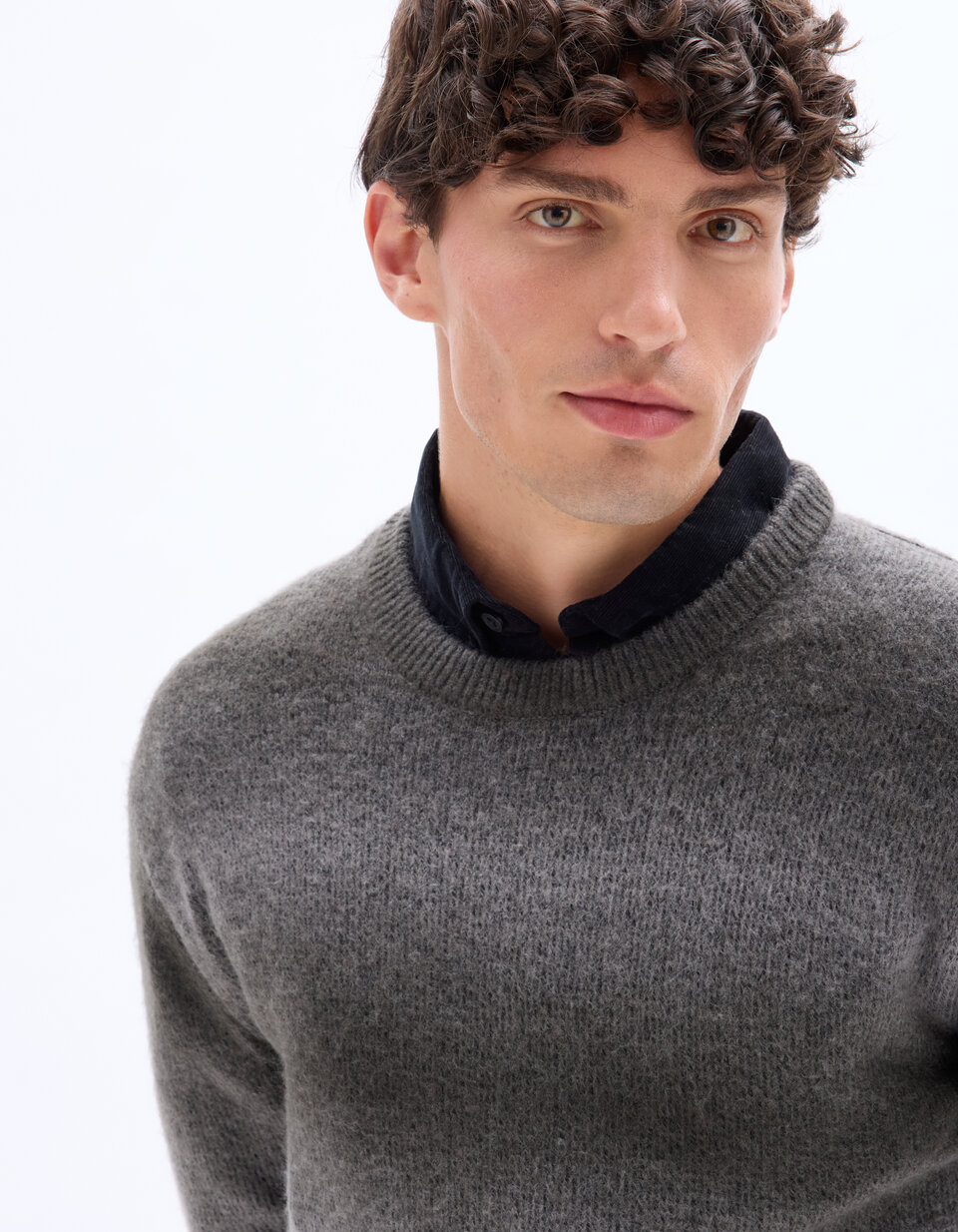 Pull col rond dégradé de couleurs - anthracite | celio be normal