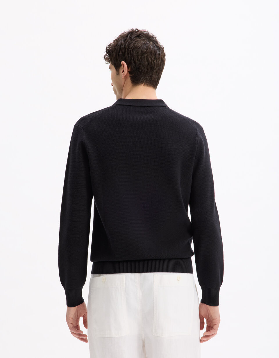 Pull col polo 100% algodón - negro | celio be normal